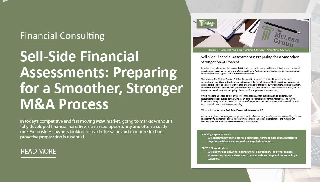 Sell-Side Financial Assessments: Preparing for a Smoother, Stronger M&A ...